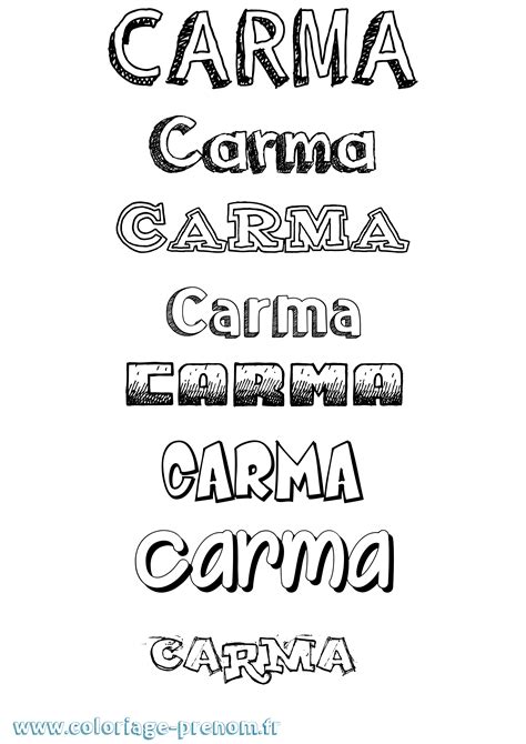 Coloriage Du Prénom Carma à Imprimer Ou Télécharger Facilement