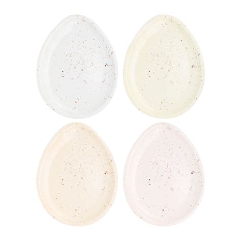 Easter Egg Shaped Paper Plate Set My Minds Eye Paper Goods