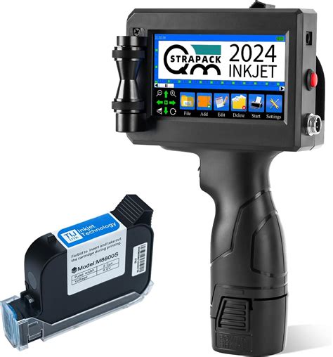 Qmstrapack Handheld Inkjet Printer Gun Z10 Printing Height