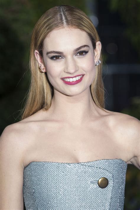 Lily James At Cinderella Premiere In London Hawtcelebs