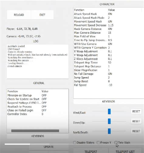 Movement Hacks Speeder Cheats Relderscrollsonline