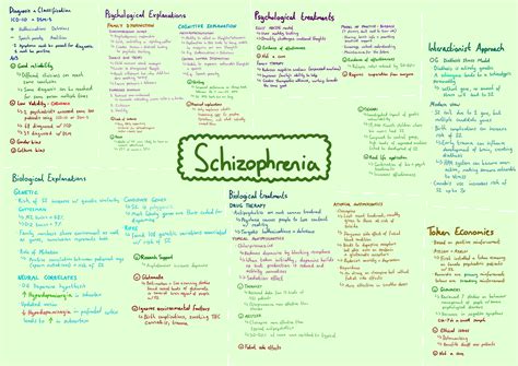 Paper 3 Psychology Mind Maps Aggression Schizophrenia Gender R