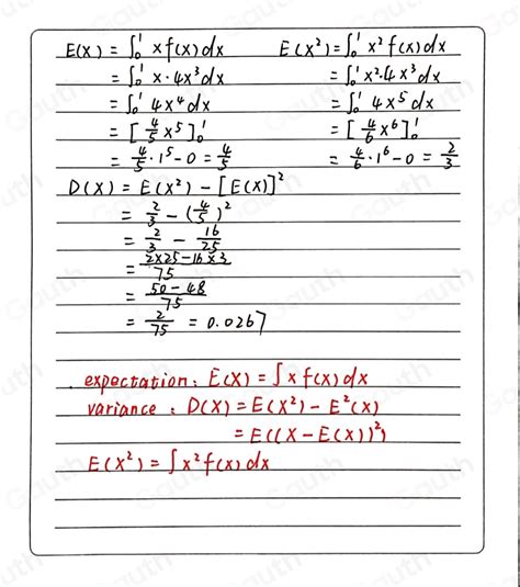 Solved Find The Variance Of A Random Variable X With The Given Probability Density Function F