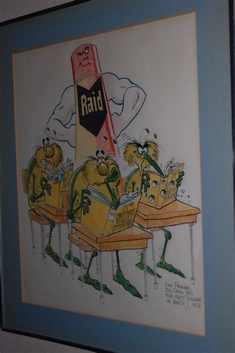 Original One Of A Kind Raid Bug Drawing By Don Pegler Collectors Weekly