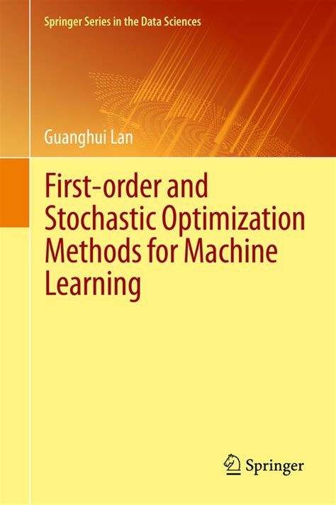 first order and stochastic optimization methods for machine learning