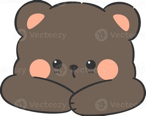 Bear Flat Design Cartoon Illustration 10986483 Png