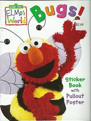 Wholesale Lot Of 25 Elmos World Bugs Sticker Book Poster Sesame Street