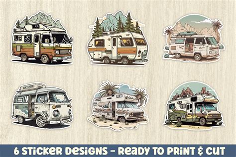 Camping Sticker Bundle Graphic By Imaginativeyou · Creative Fabrica