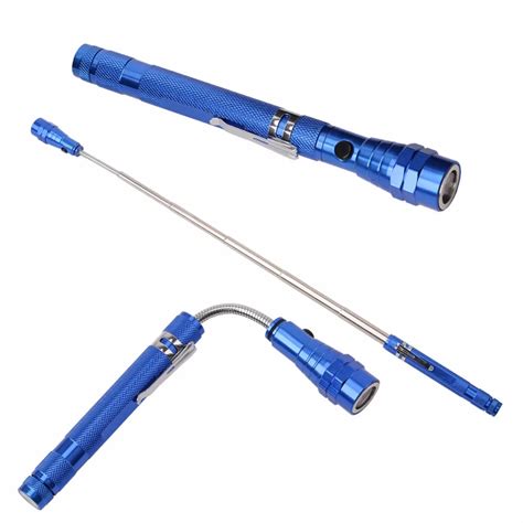 Telescopic Flexible Torch 3 Led Magnetic Light Pick Up Tool Torch Lamp