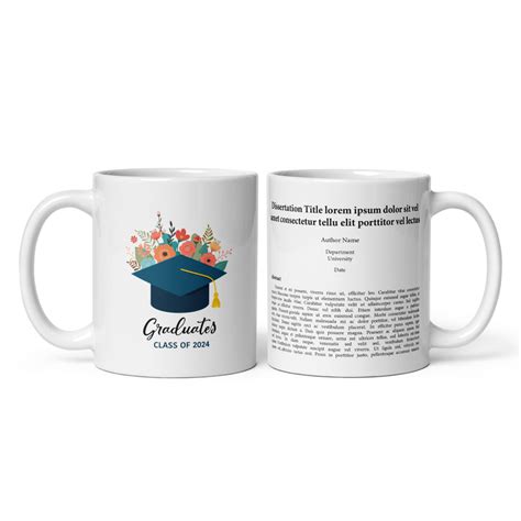 Graduation Dissertationthesis Mug Memorable Graduation Sciencegrit