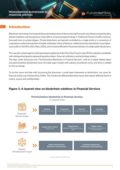 Permissionless Blockchain In Financial Services
