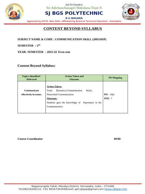 23 24 Cs Topic Beyond Syllabus C S Pdf Cognition Human Communication