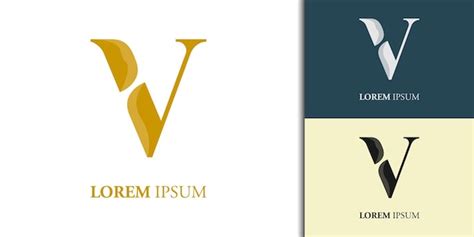 Luxury Initial V Logo Design Template Premium Vector
