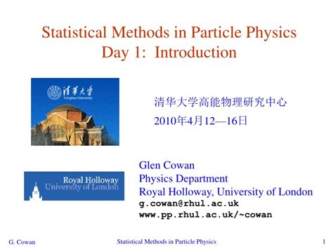 ppt statistical methods in particle physics day 1 introduction powerpoint presentation id