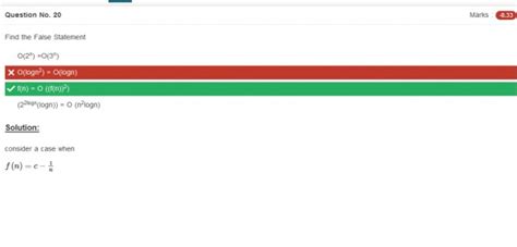 Algorithms Testbook Live Test 1 Q No 20