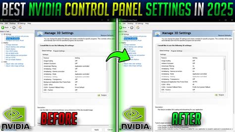 Best Nvidia Control Panel Settings For Gaming In 2025 Youtube
