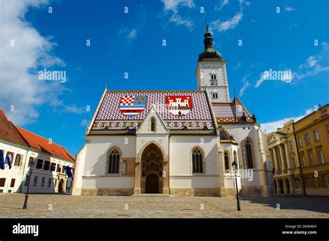 Late Gothic St Marks Church Crkva Sv Marka Zagreb Croatia Europe