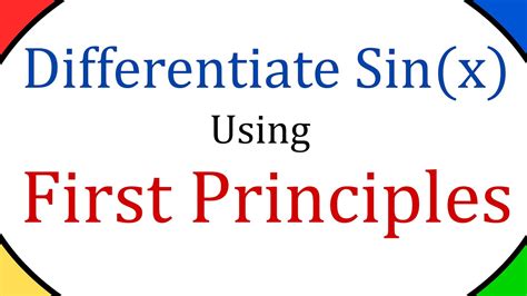 Differentiate Sin X Using First Principles How To YouTube