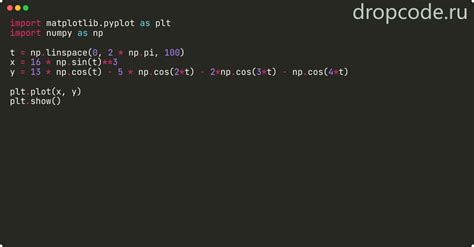 Как нарисовать сердечко в Python