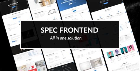 Spec Frontend Multipurpose Bootstrap Template Thememag
