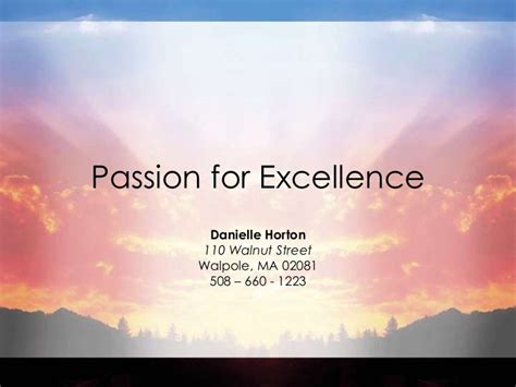 Passion For Excellence