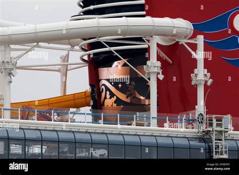 The Disney Treasure Cruise Ship Is Docked At The Meyer Shipyard In