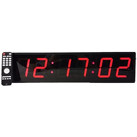 Extra Large Digital Wall Clock 4 Led Count Downupinterval Timer