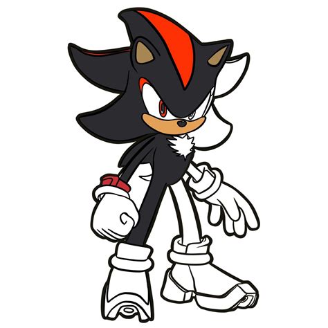 Sonic Coloring Pages Shadow
