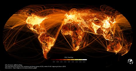 Mapped Carbon Dioxide Emissions Around The World Theanalysisnews