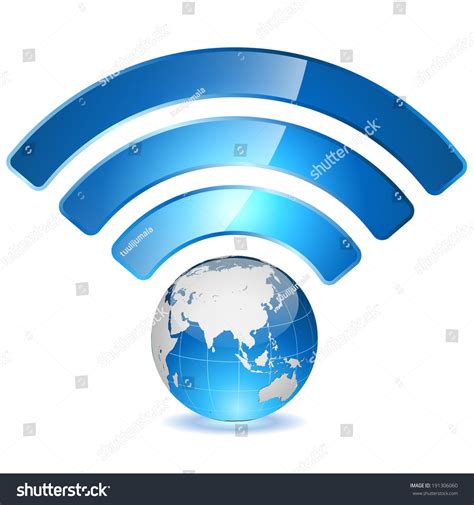 Wireless Access Point Global Network Concept Stock Vector Royalty Free 191306060 Shutterstock