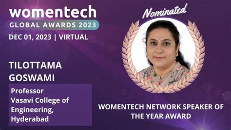 Pratistha Mathur On Linkedin Tilottama Goswami Nominated For The Women
