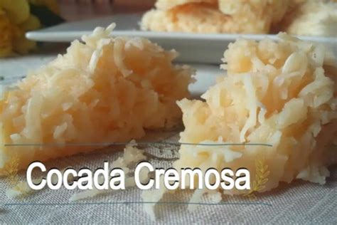Cocada cremosa bem fácil de fazer usando só 3 ingredientes simples