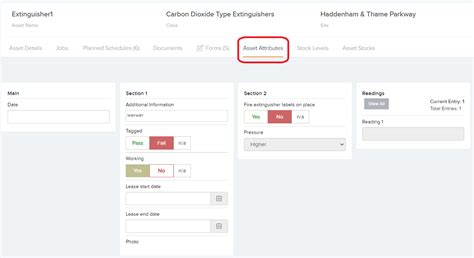 Asset Attributes Trackplan Knowledgebase