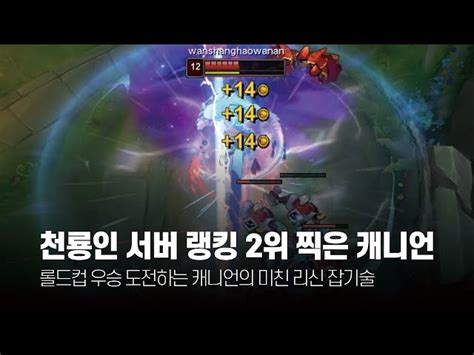 천룡인 서버 랭킹 2위 찍은 캐니언 10월 매드무비 OP GG