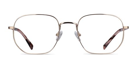 Dante Square Gold Full Rim Eyeglasses Eyebuydirect