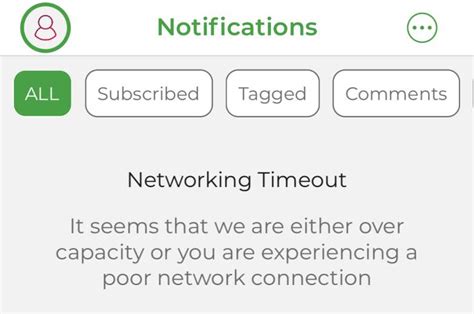 Network Error Timeout