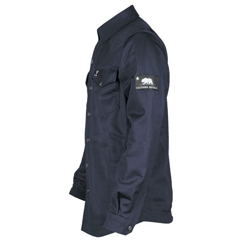 Protective Summer Mesh Shirt Dark Navy Blue With Pads Beyond Riders
