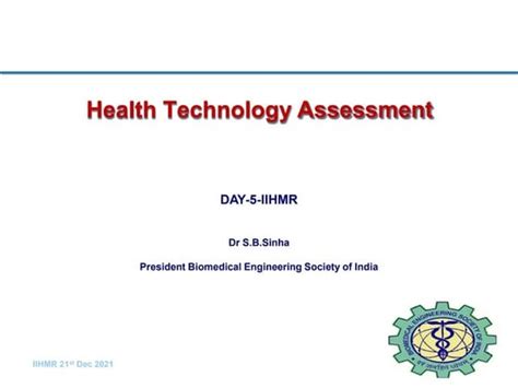 Health Technology Assessment Ppt