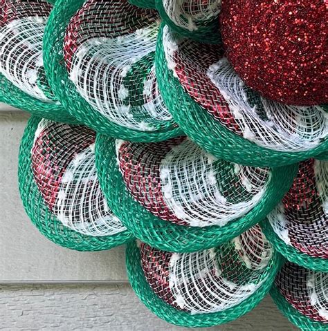 Christmas Wreath For Your Front Door Red Green Christmas Wreath