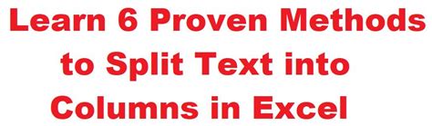 Ultimate Guide How To Split Text Into Columns In Excel 2025 Edition
