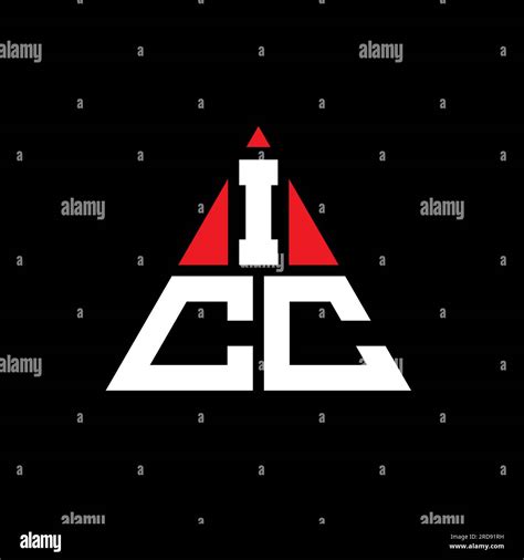 Icc Triangle Letter Logo Design With Triangle Shape Icc Triangle Logo