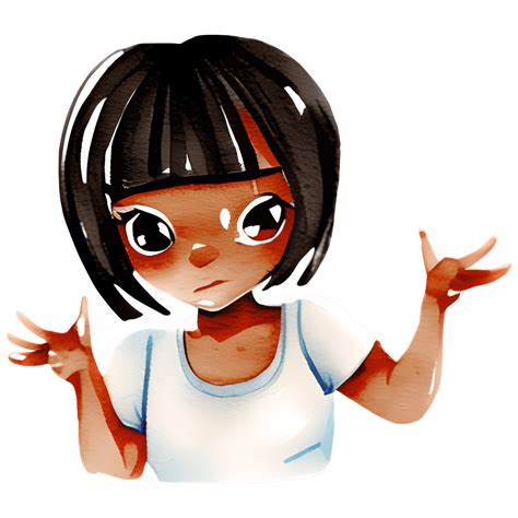 Stunning Africanamerican Anime Girl Graphic · Creative Fabrica