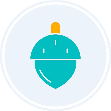 Acorn Glyph Two Colour Circle Icon 38498868 Vector Art At Vecteezy