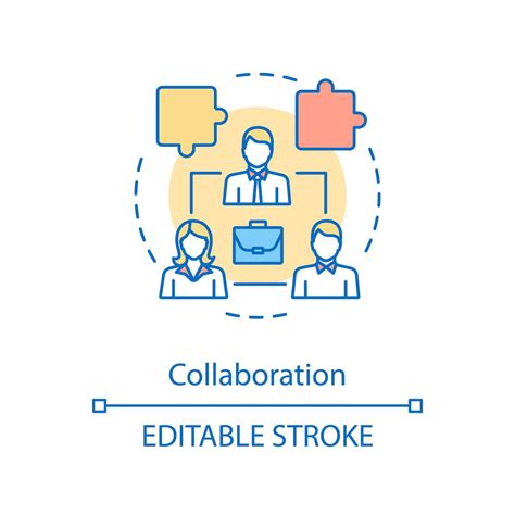 Collaboration Concept Icon Cooperation Partnership Coworking