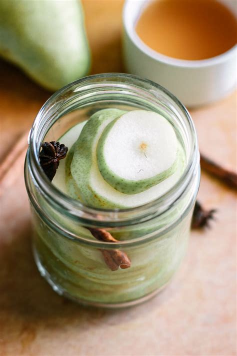 Quick Pickled Pears Easy Refrigerator Pickled Pears Recipe