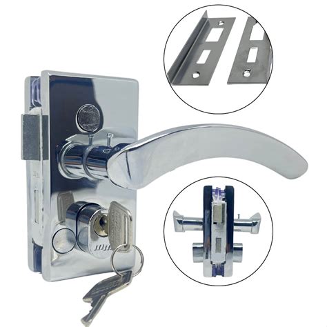 Fechadura 1520 Porta Vidroalvenaria Com Maçaneta Cromada Fast Vidros Distribuidora