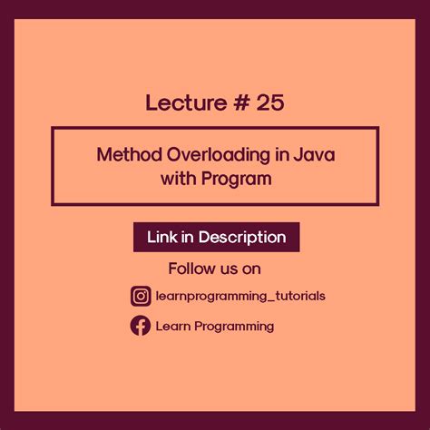 Learn Programming Welcome To Learn Programming Java Lecture No 25