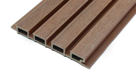 Walnut 25m Slatted Composite Cladding Acoustic Wall