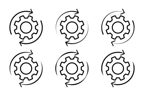 Workflow Process Icons Set Vector Illustration Vector Art At Vecteezy