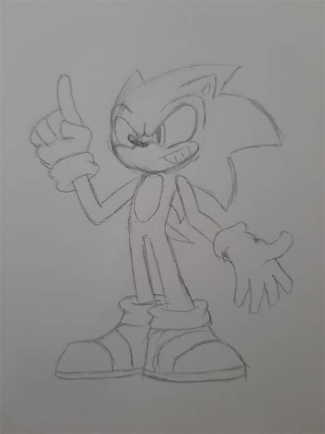 A Quick Sonic Sketch By Me Rsonicthehedgehog